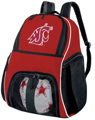 Washington State University Soccer Ball Backpack or WSU Cougars ...