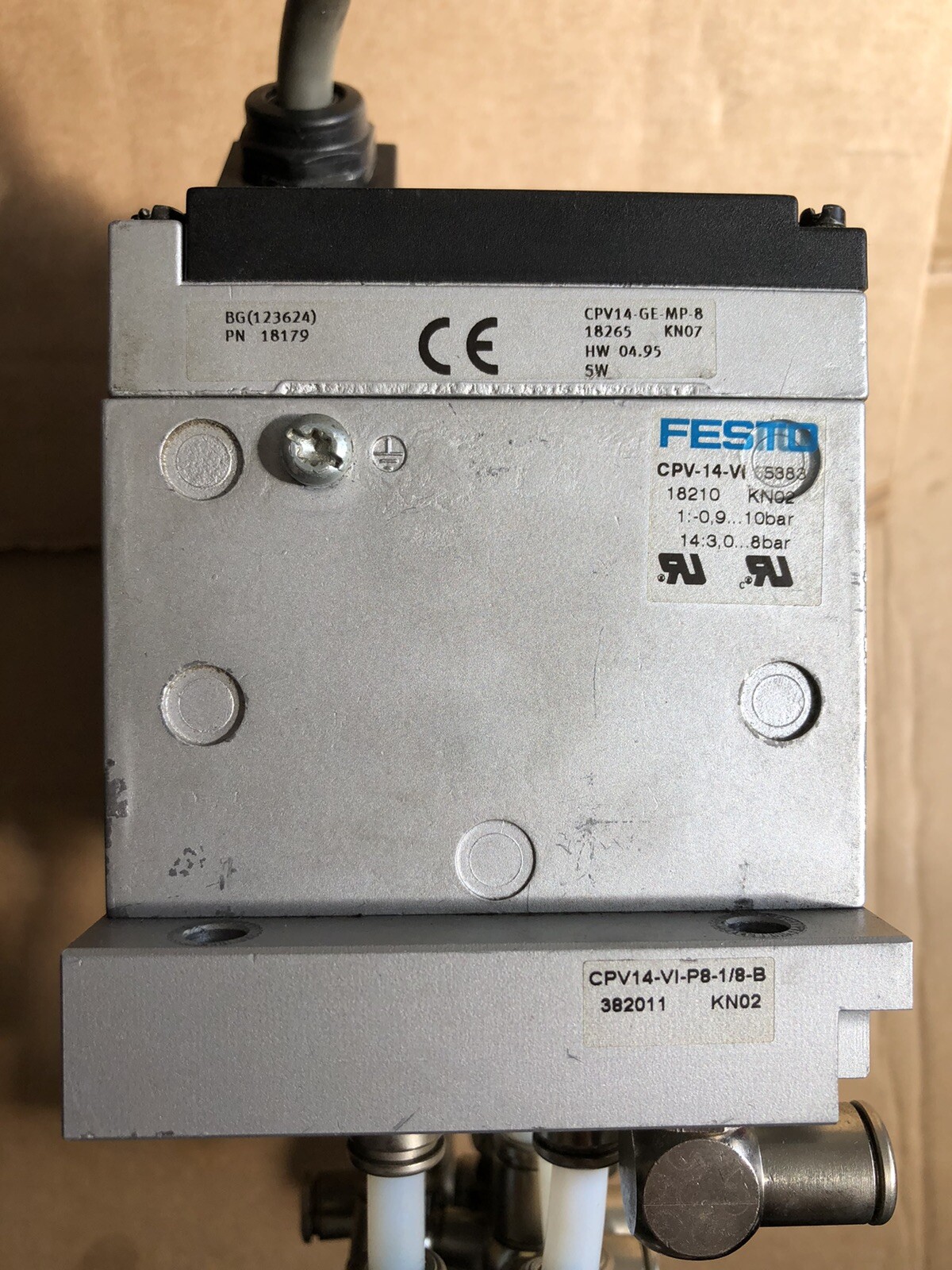 FESTO CPV-14-VI Valve Terminal CPV14-VI-P8-1/8-B CPV14-GE-MP-8 Festo ...