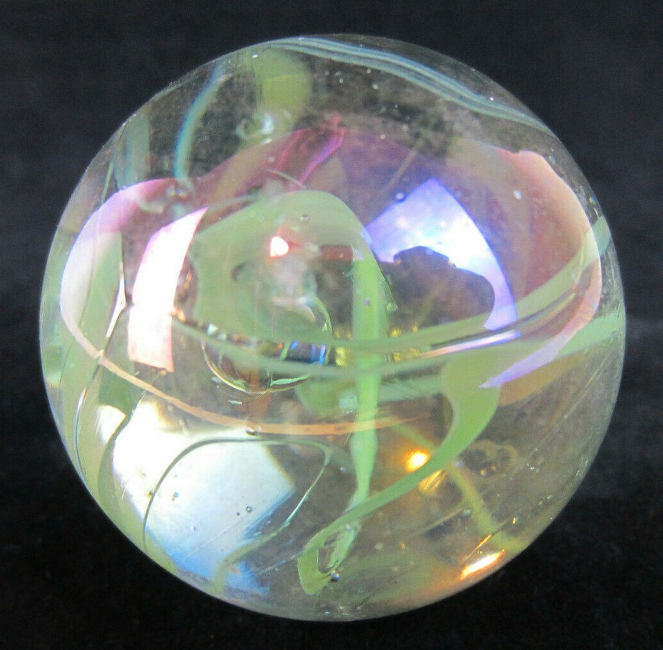 TOE BREAKER 50mm (2") GREEN SPAGHETTI Wire Pull Confetti Marbles glass ...