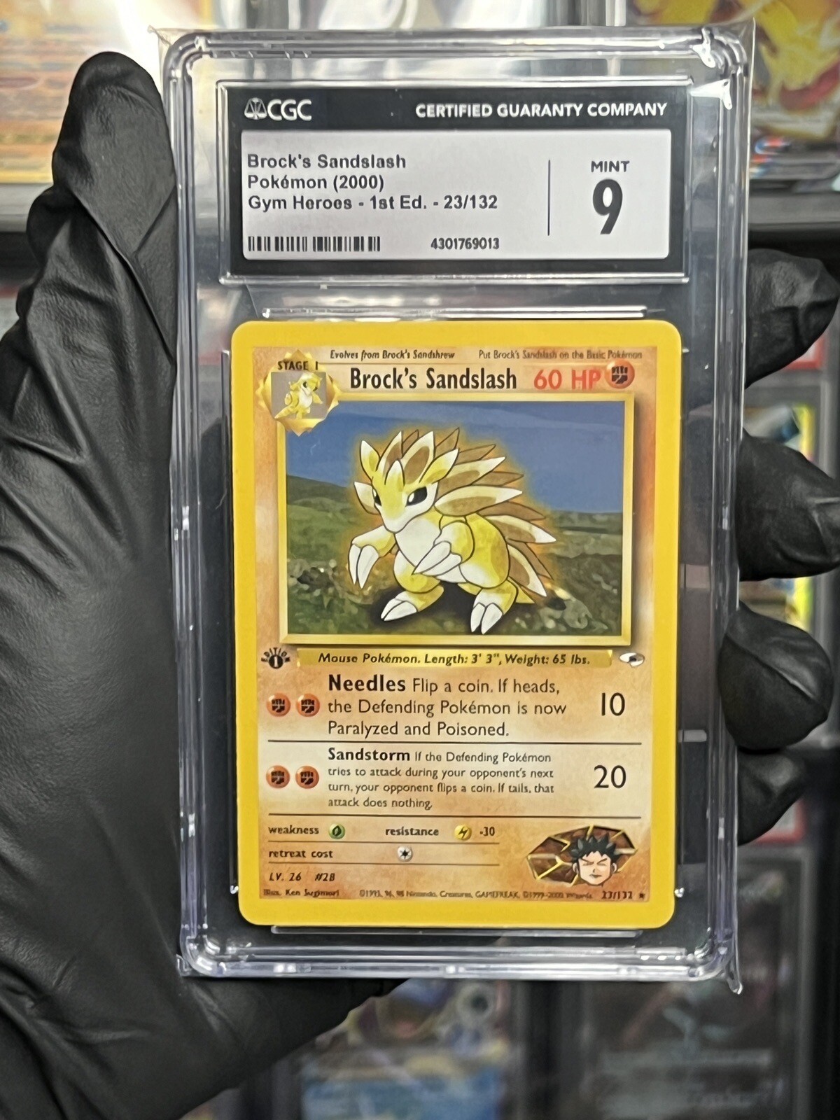 Pokémon TCG Brock's Sandslash Gym Heroes 23/132 Regular 1st Edition ...