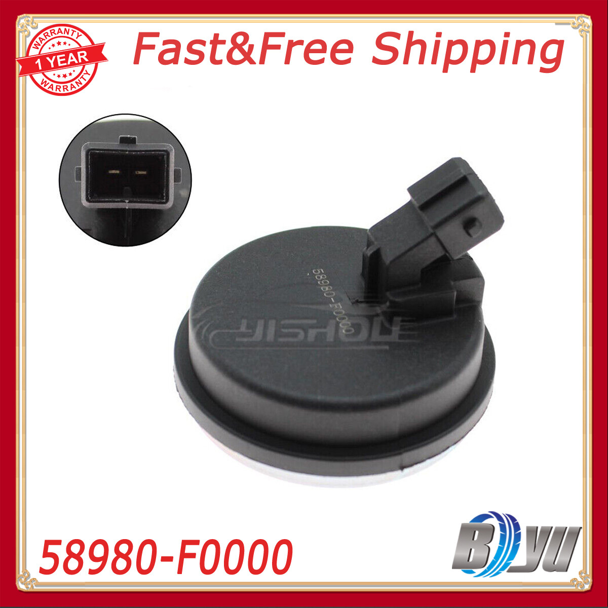ABS Rear Wheel Bearing Speed Sensor for Hyundai Elantra Kia Forte 58980 ...