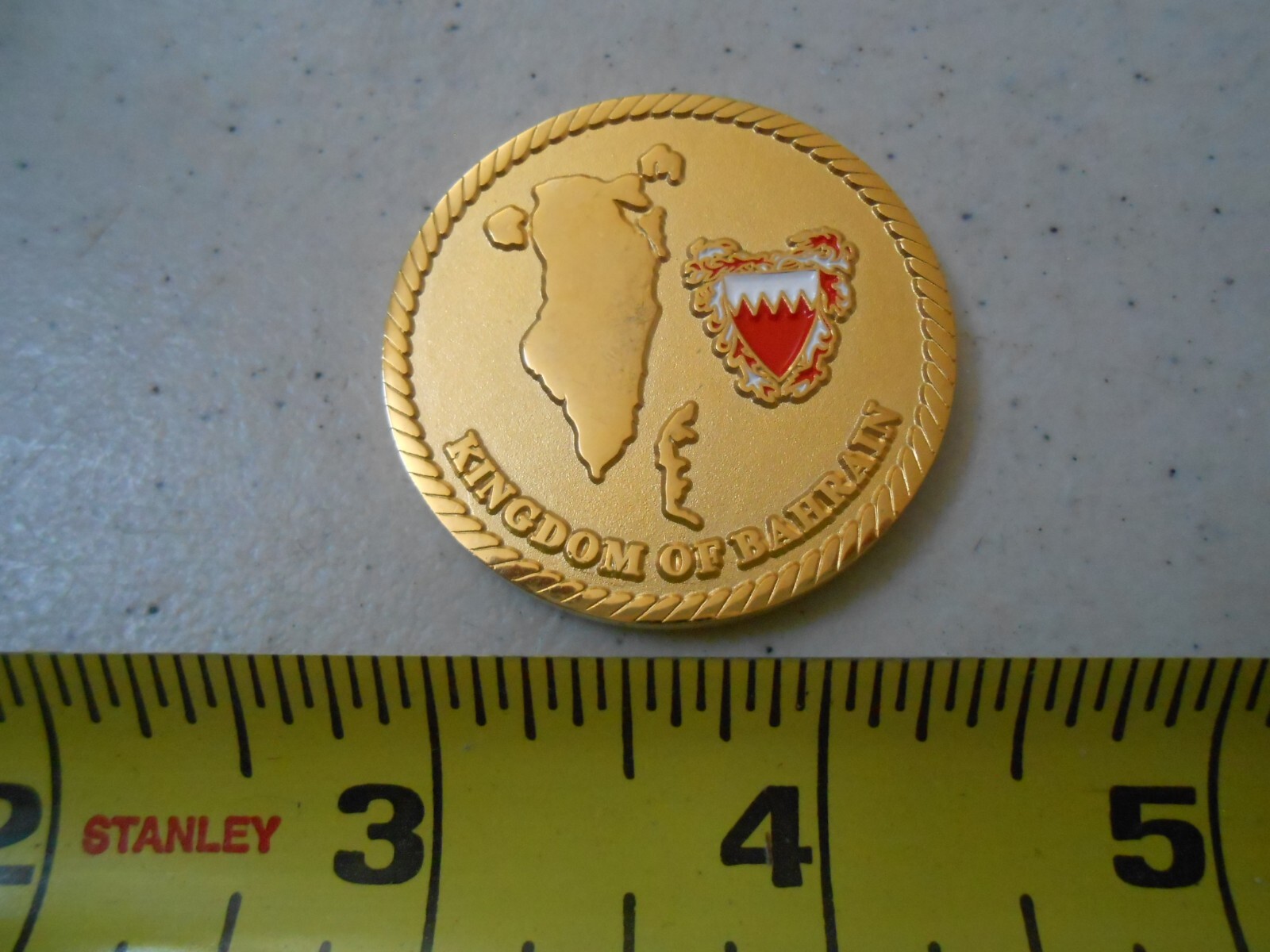 RARE KINGDOM OF BAHRAIN MANAMA FINACIAL HARBOR MILITARY CHALLENGE COIN ...