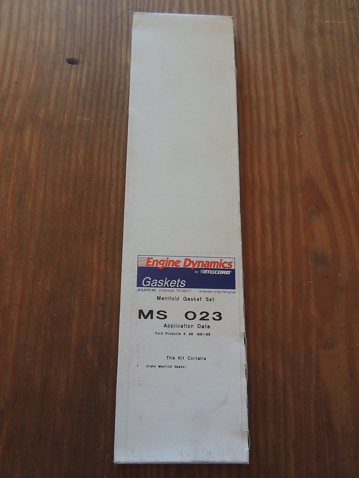 McCord Engine Dynamics MS023 Intake Manifold Gasket Set For Ford 1.6L ...