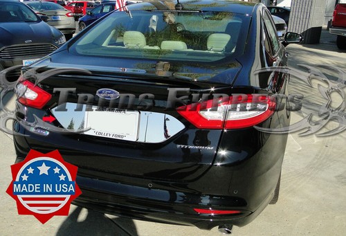 2013-2020 Ford Fusion License Plate Trim Backdrop Chrome Stainless ...