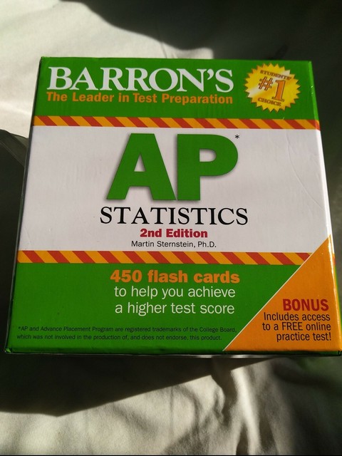 Barron's AP Statistics Flash Cards by Martin Sternstein (2014, Cards ...