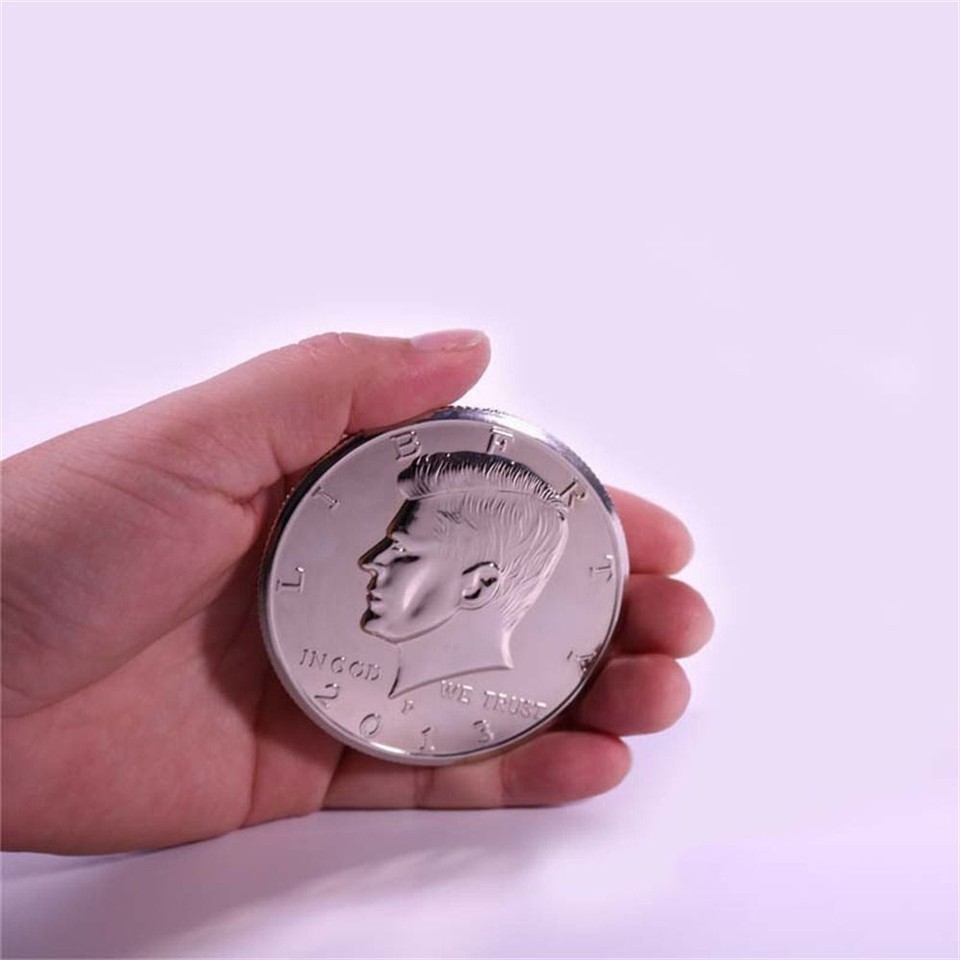 Gimmick Jumbo Coin Magic Tricks 3 Inches Coin Magic Coin Teens Adults ...