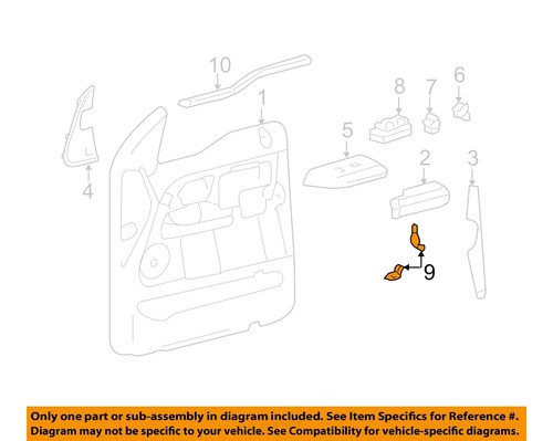FORD OEM 03-20 F-150 Front Door Interior Trim-Door Ajar Switch ...