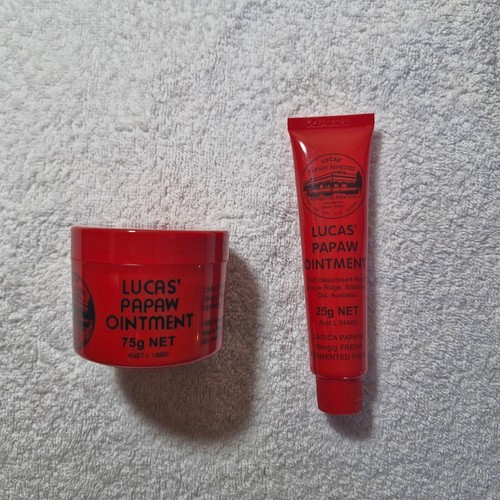 Lucas' Papaw Ointment 75g & 25g Cream Papaya Lip Balm US Seller FREE ...