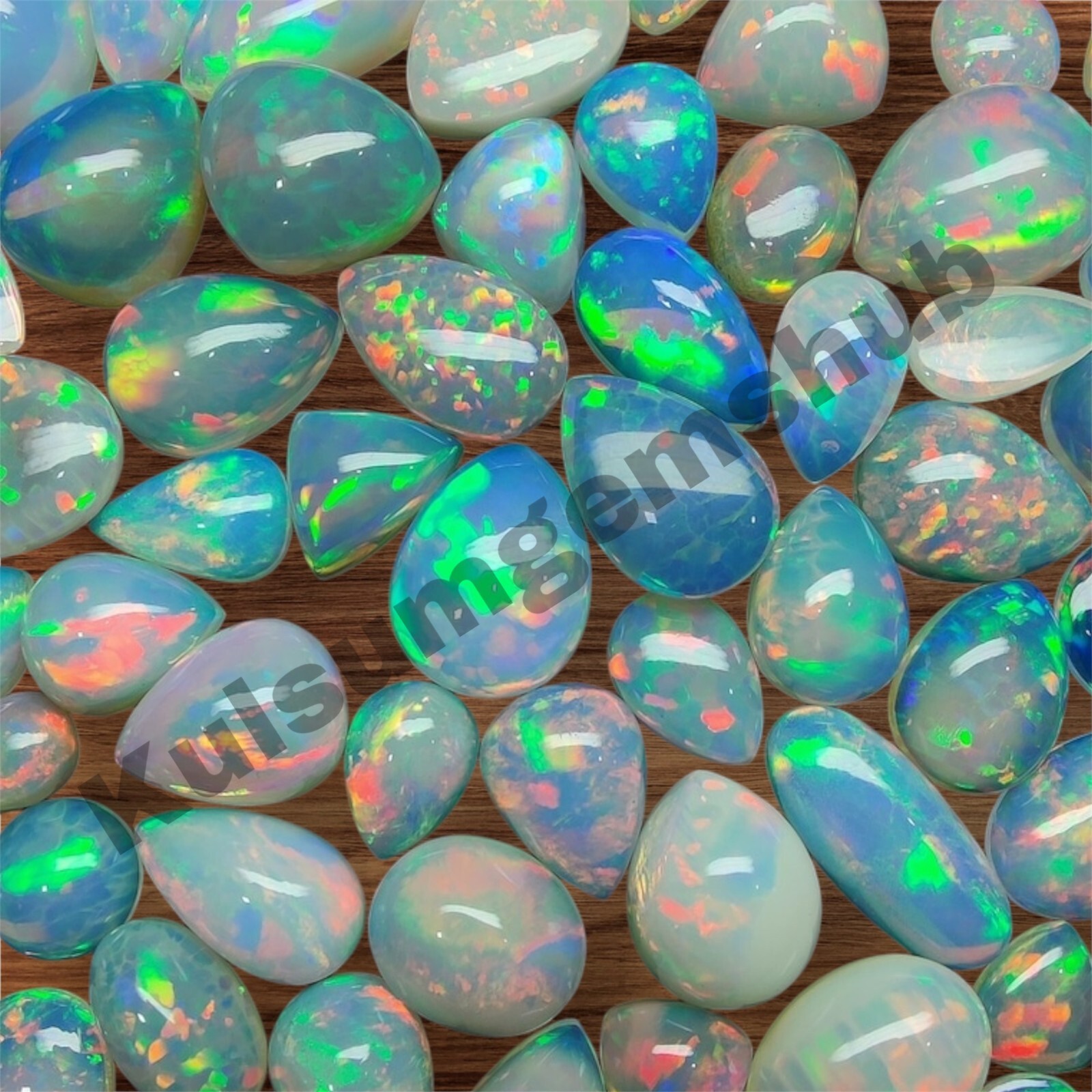 AAA+ Natural Ethiopian Welo Fire Opal Mix Shape Mix Size Wholesale ...