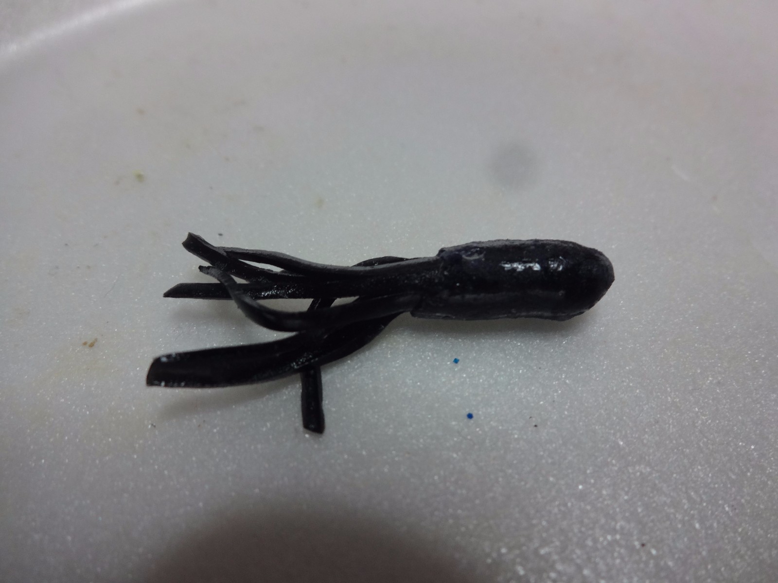 SOFT PLASTIC BLACK 1 1/4" CRAPPIE TUBE FISH BAIT 40 PC. LOT AMERICAN ...