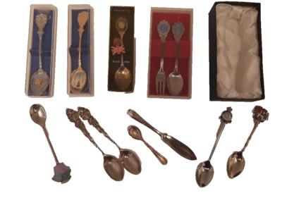 Vintage Collectable Souvenir Spoons Teaspoons JOB LOT BUNDLE gift ...