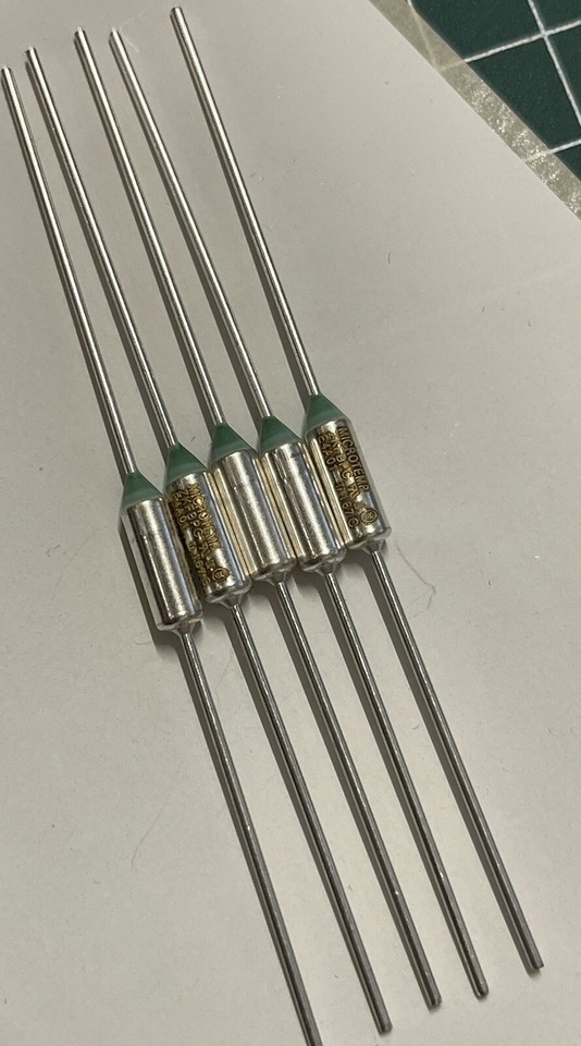 5x E4A01167C Fuse, Thermal Cutoff, MICROTEMP, 10 A, 250 V, 167 °C ...