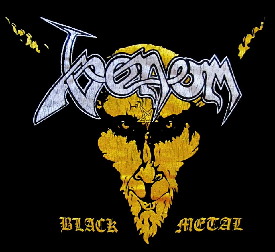 VENOM cd cvr Silver & Gold BLACK METAL Official SHIRT 2XL New welcome ...