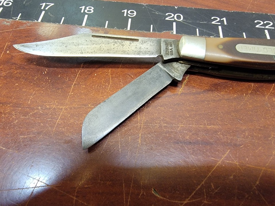 Vintage Old Timer Schrade 80T Pocket Knife Made USA | eBay