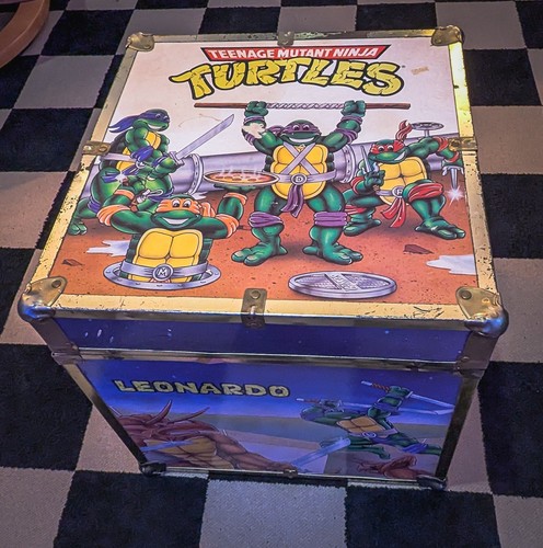 Vintage 90's Teenage Mutant Ninja Turtles TMNT Toy Box Chest Crate Rare ...