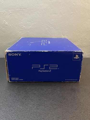 Sony PlayStation 2 SCPH-30001 Fat PS2 Empty Console Blue Box Only FREE ...