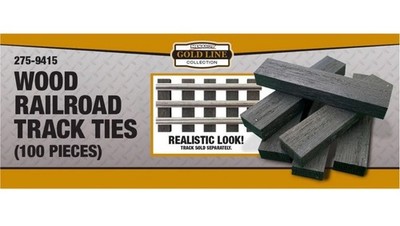 O GAUGE WOOD RAILROAD TRACK TIES (100) MENARDS WORKS W/ LIONEL TUBULAR ...