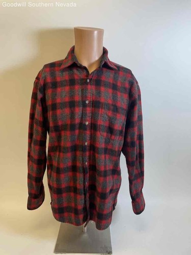 Pendleton Men's Black & Red Wool Shirt - Size Medium | eBay