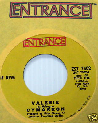 CYMARRON 45 Valerie / Across the Kansas Sky on Entrance Label MINT | eBay