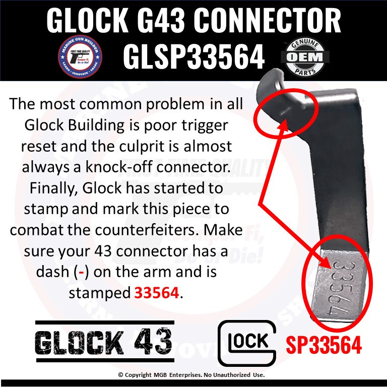 Glock 43 Lower Parts Kit OEM G43 LPK Authentic Factory Armorer ...