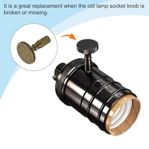 Lamp Turn Switch Knob On/Off Replacement Twist Knobs Extension 20mm ...