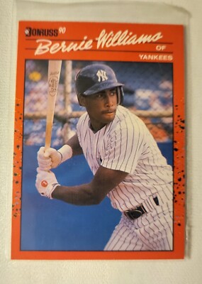 1990 Donruss Baseball Card Bernie Williams Rookie New York Yankees #689 ...