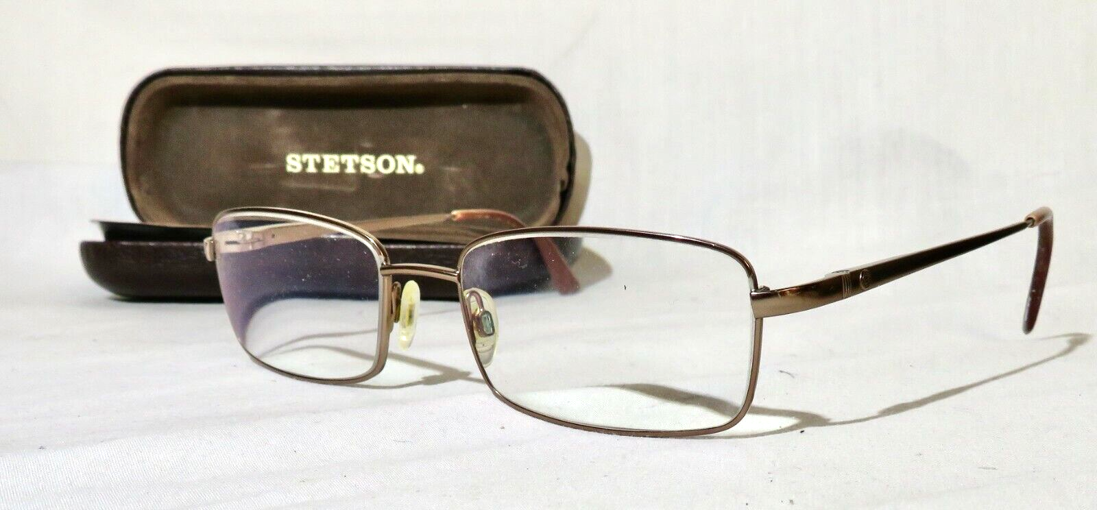 Stetson ST XL-10 Zyloware 051 eyeglass glasses 59-19-140 Brown eyewear ...