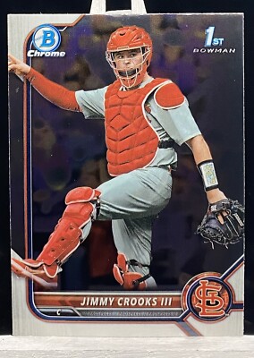 2022 Bowman Draft Jimmy Crooks III 1st Bowman Chrome Prospect BDC-178 ...
