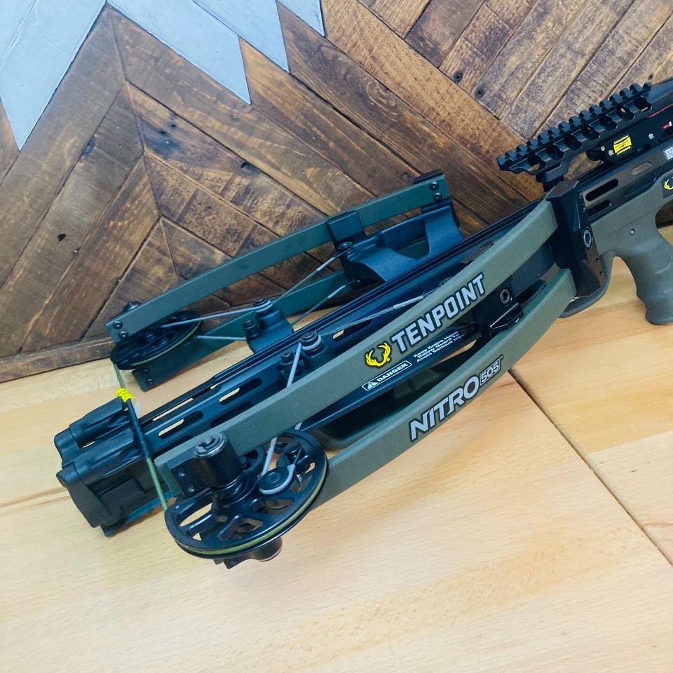 TenPoint NITRO 505, ACUSlide, EVO-X Elite Black Scope (Moss Green) Free ...