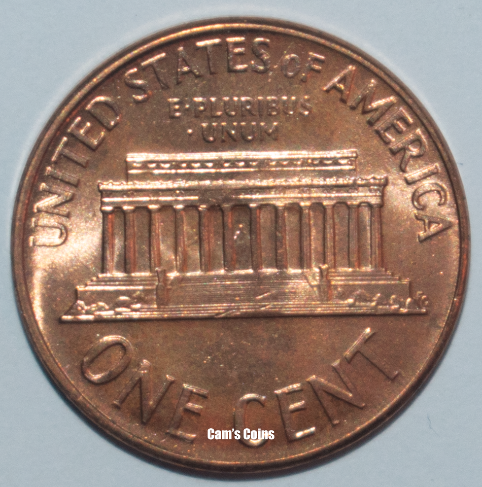 1959 D Lincoln Memorial Penny Brilliant Uncirculated BU Cent Red Coin ...