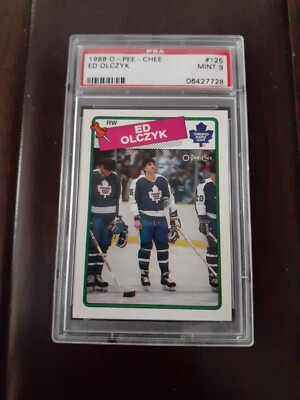 1988 89 O PEE CHEE Ed Olczyk #125 PSA 9 Toronto Maple Leafs POP 5 | eBay