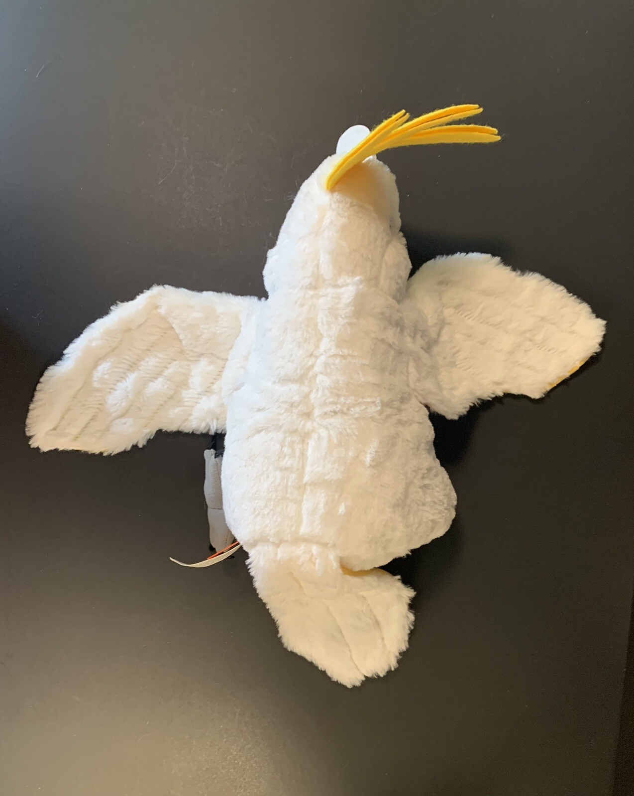 Wild Republic Approx 12" Cockatoo Macaw Parrot White Yellow Tropical ...