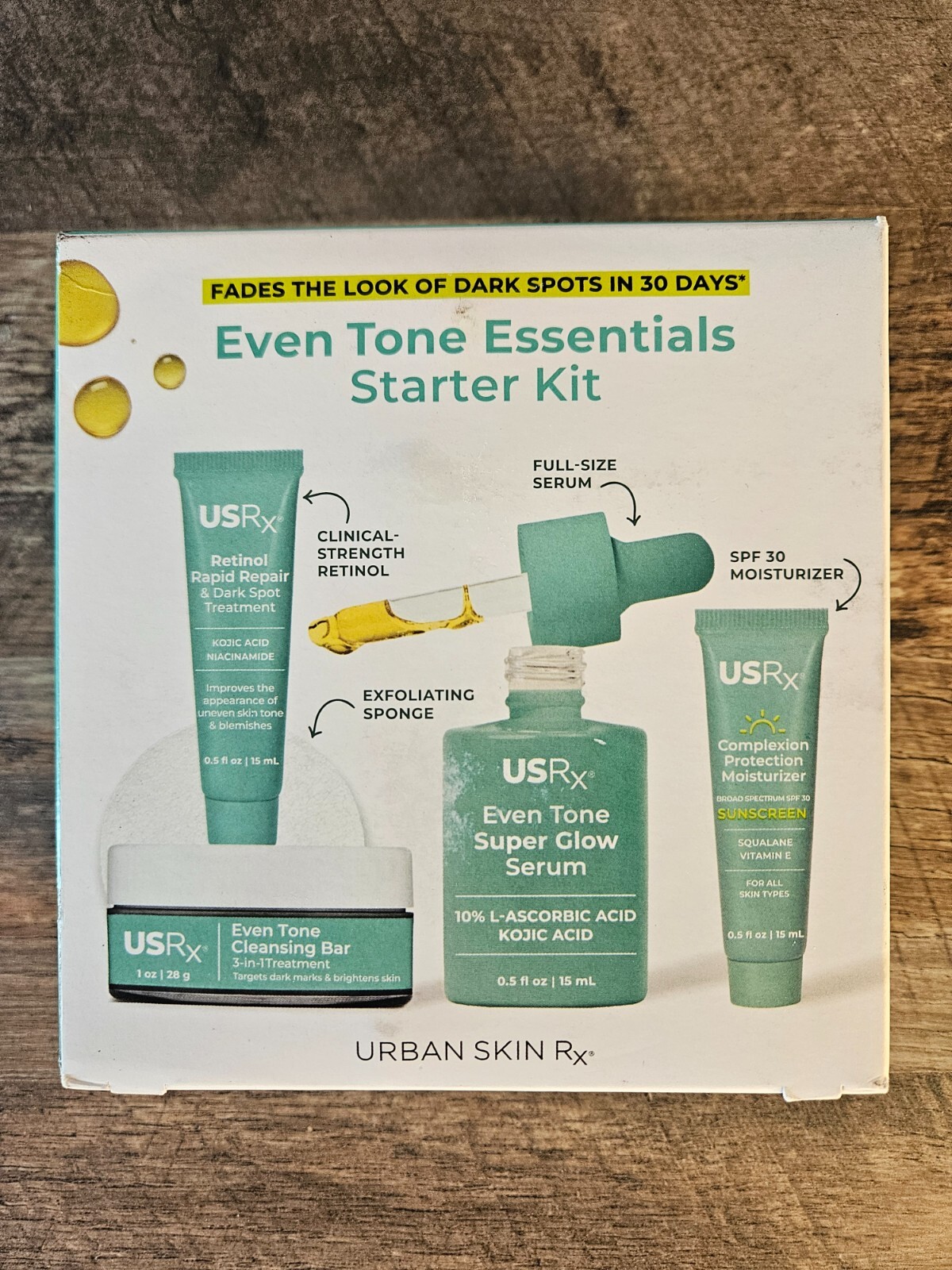 Urban Skin Rx EVEN TONE ESSENTIALS Starter Kit 4 Pc Set Fades Look of ...