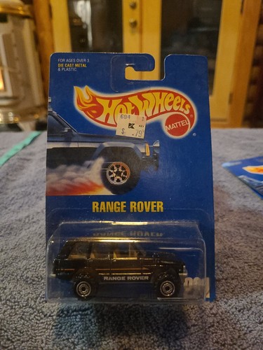 VINTAGE 1992 HOT WHEELS BLUE CARD COLLECTOR #221 BLACK RANGE ROVER NEW ...