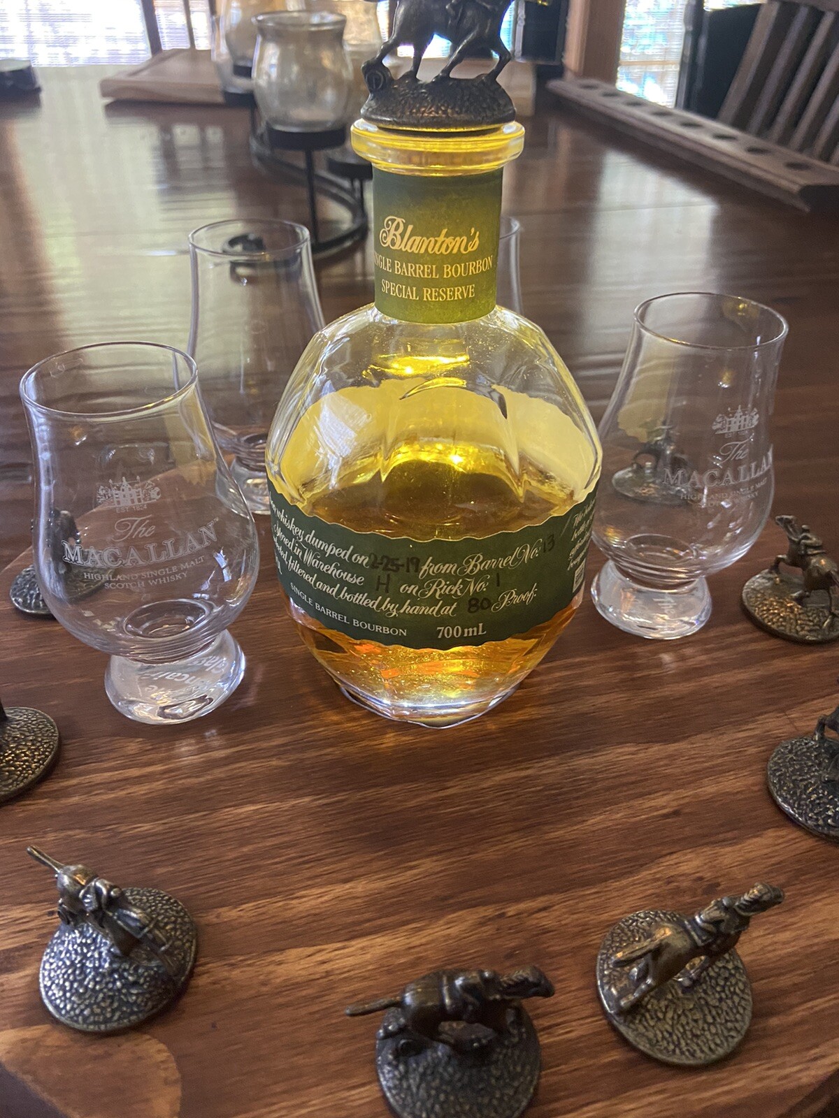 Blanton's Bourbon Round Lighted Cork Display, Blantons, Whiskey | eBay