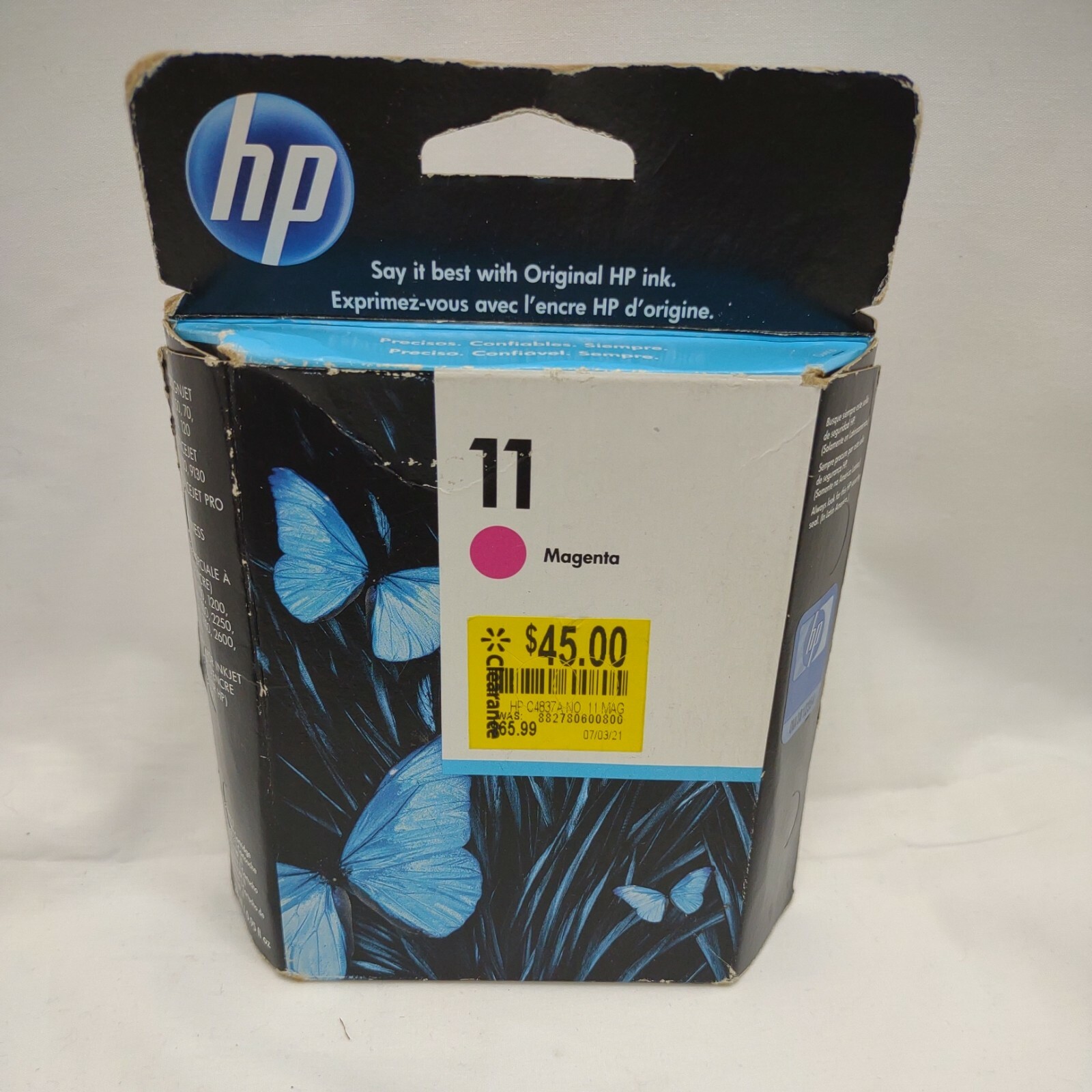 HP 11 Magenta C4837A Ink Cartridge Genuine NEW EXP-2012 | eBay