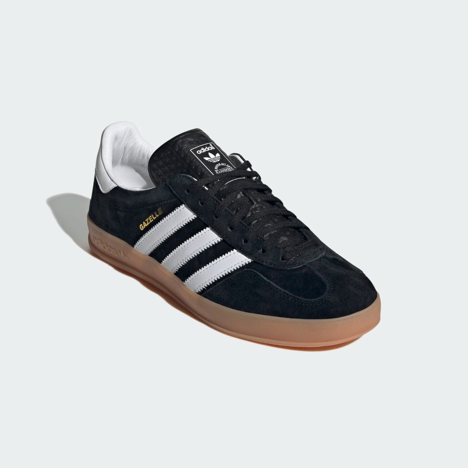 Adidas Gazelle Indoor Shoes Originals Sneakers Core Black/White H06259 ...