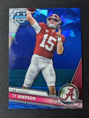 2023 Bowman Chrome Sapphire University #23 Ty Simpson | eBay