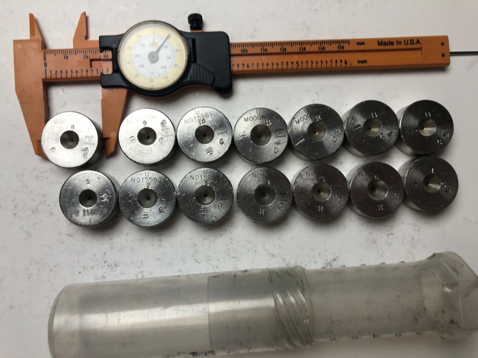 Balloffet Mixed Matched Elongation Wire Diamond Die Drawing Set of 14 0 ...