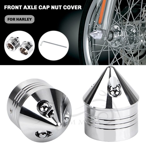 Chrome CNC Front Axle Nut Cover Cap For Harley Electra Glide EFI FLHTI ...