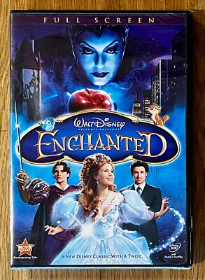 Disney ENCHANTED Movie Full Screen DVD Disney Classic with a Twist! NEW ...