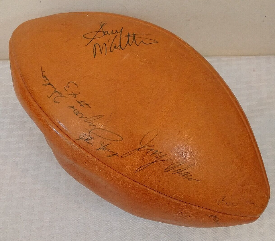 1969 USC Cal Team Signed Autographed 20+ Signatures Vintage Football ...
