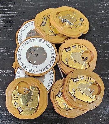 1X Miyota GM10 quartz movement watch not tested for parts / restore AS ...