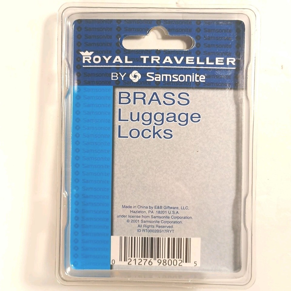 Samsonite Luggage Lock Set Royal Traveller Solid Brass Bag Protection ...