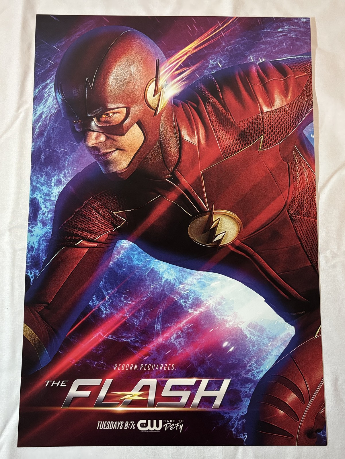 original 2017 CW tv show promo poster ~ THE FLASH ~ 12x18 | eBay UK
