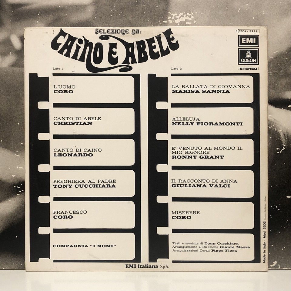 Tony Cucchiara Marisa Sannia – Sélection De : Cain Et Abel LP 1973 Ita ...