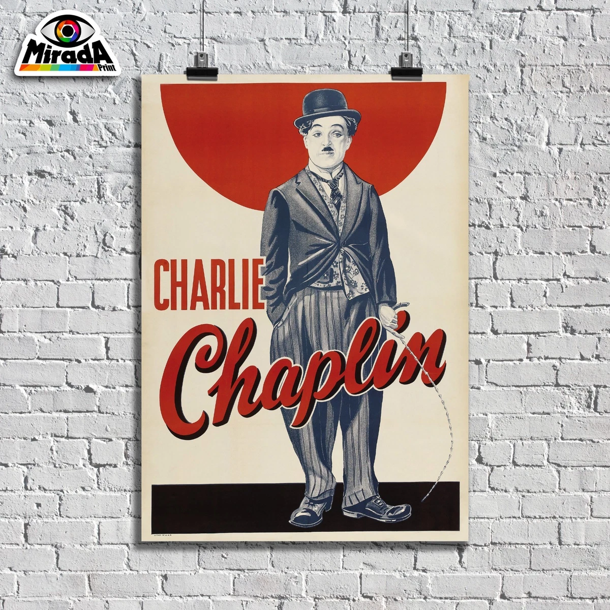 Vintage Charlie Chaplin Poster
