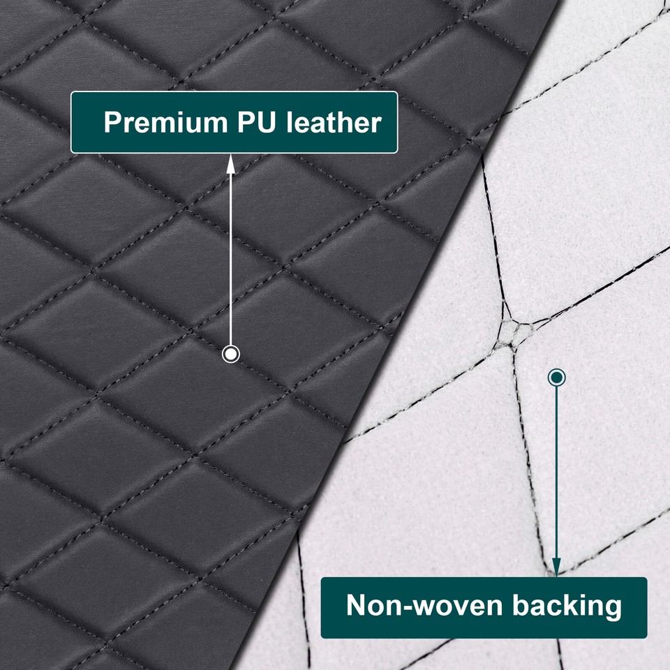 63" Quilted Vinyl Fabric Leatherette Car Headliner Upholstery 6mm Foam ...
