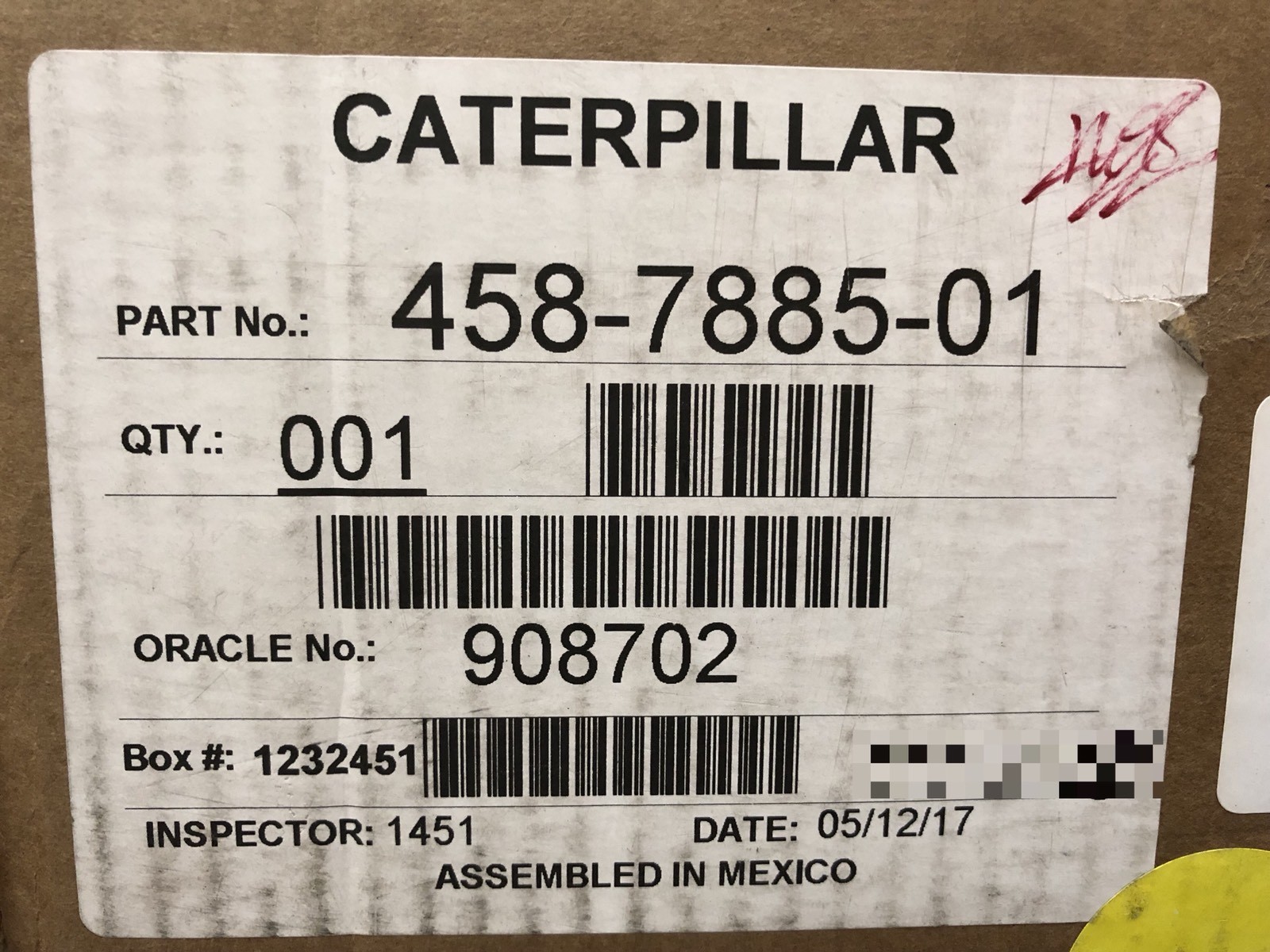 NEW GENUINE OEM CATERPILLAR CAT 458-7885 WIRING HARNESS for MOTOR ...