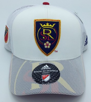 MLS Real Salt Lake Adidas Half Mesh Snap Back Cap Hat Beanie Style # ...